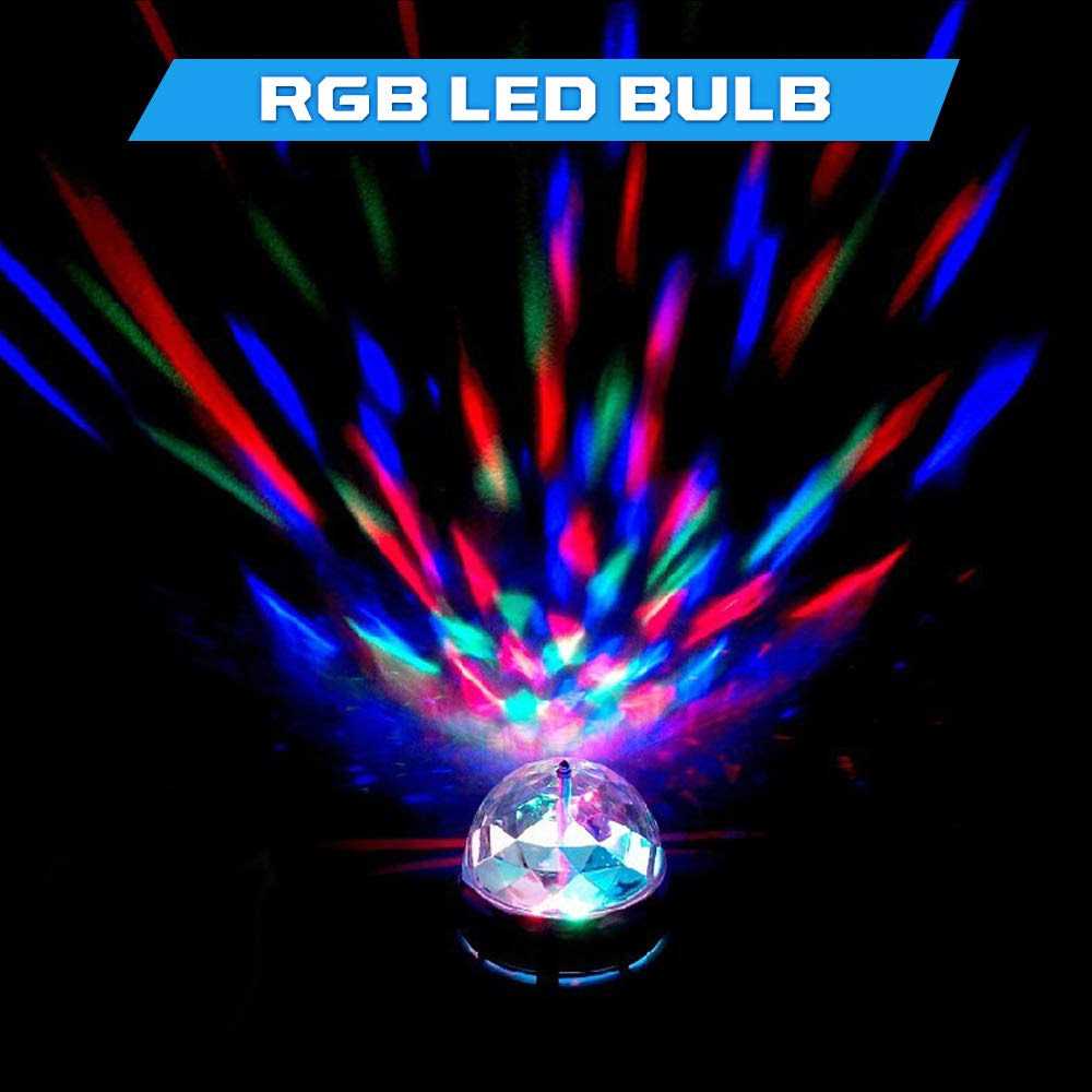 4 Pack Color Rotating Bulb E26 RGB Color Changing Party LED Bulbs ...